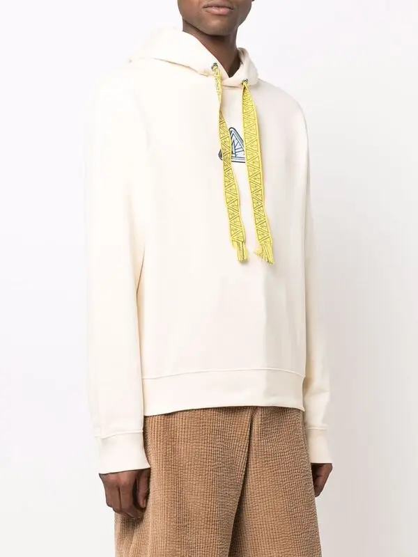 LANVIN Logo Print Hoodie