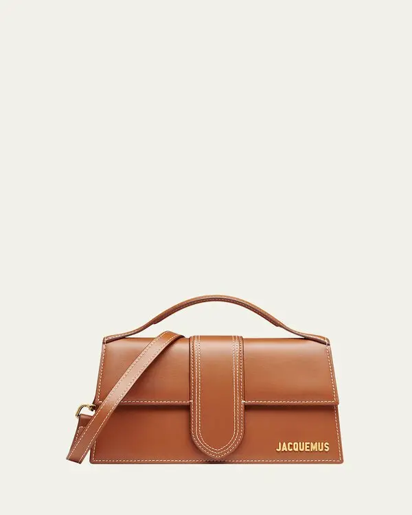Jacquemus Leather Crossbody Bag - Light Brown