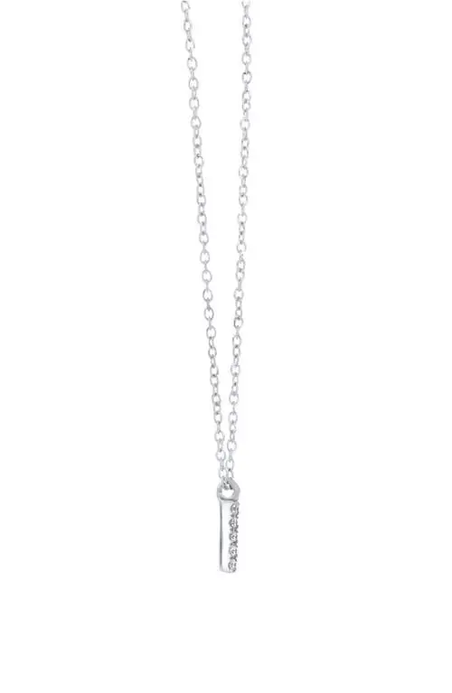 Bony Levy Icon Diamond Initial Pendant Necklace - 18k White Gold - I