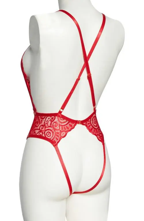 ROMA CONFIDENTIAL Plunge Lace Teddy