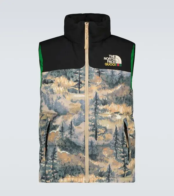 Gucci The North Face X Floral Down Vest