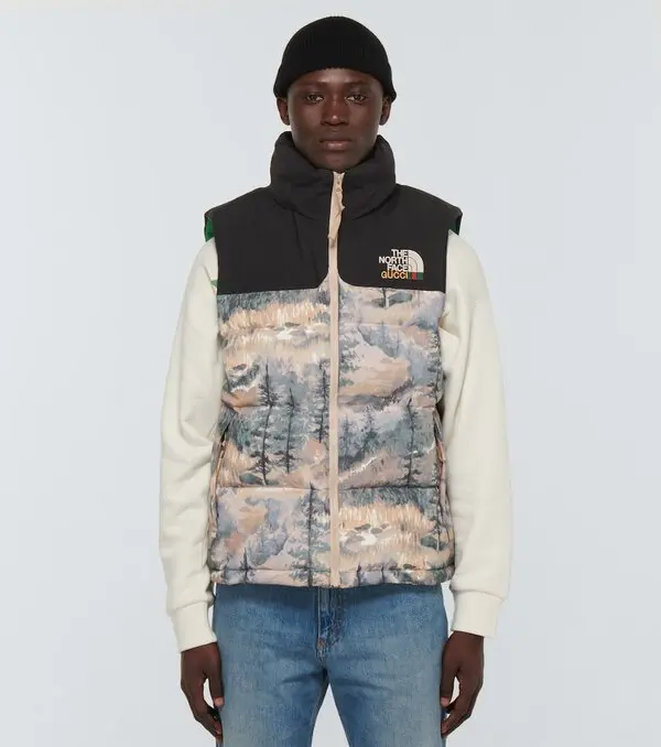 Gucci The North Face X Floral Down Vest