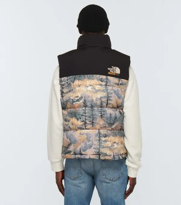 Gucci The North Face X Floral Down Vest