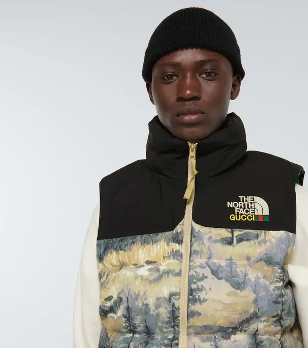 Gucci The North Face X Floral Down Vest