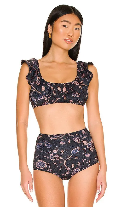 Ulla Johnson Azores Bikini Top In Black