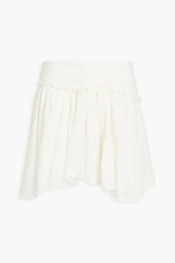 IRO PARIS Nixie Fil Coupé Mini Skirt - Ivory