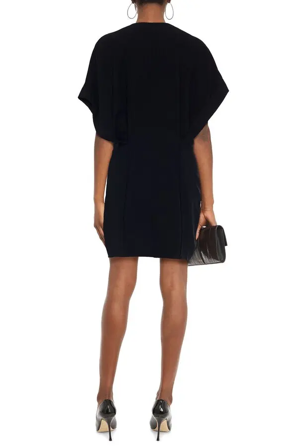 IRO PARIS Danube Belted Stretch-crepe Mini Dress