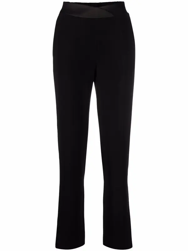 Emporio Armani High-waisted Straight-leg Trousers
