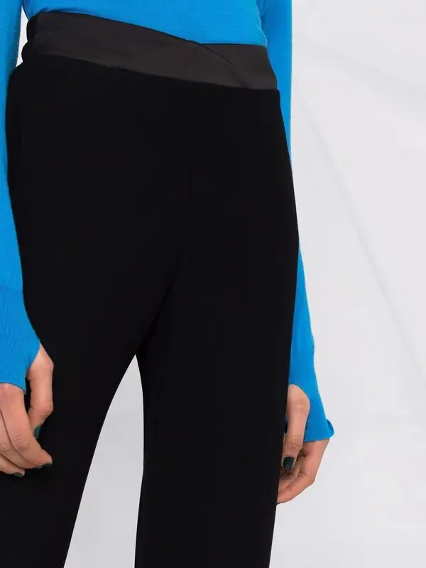 Emporio Armani High-waisted Straight-leg Trousers