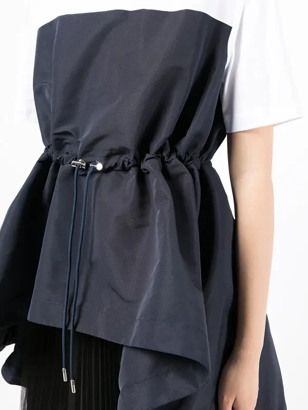 Alexander McQueen Asymmetric Drawstring Top