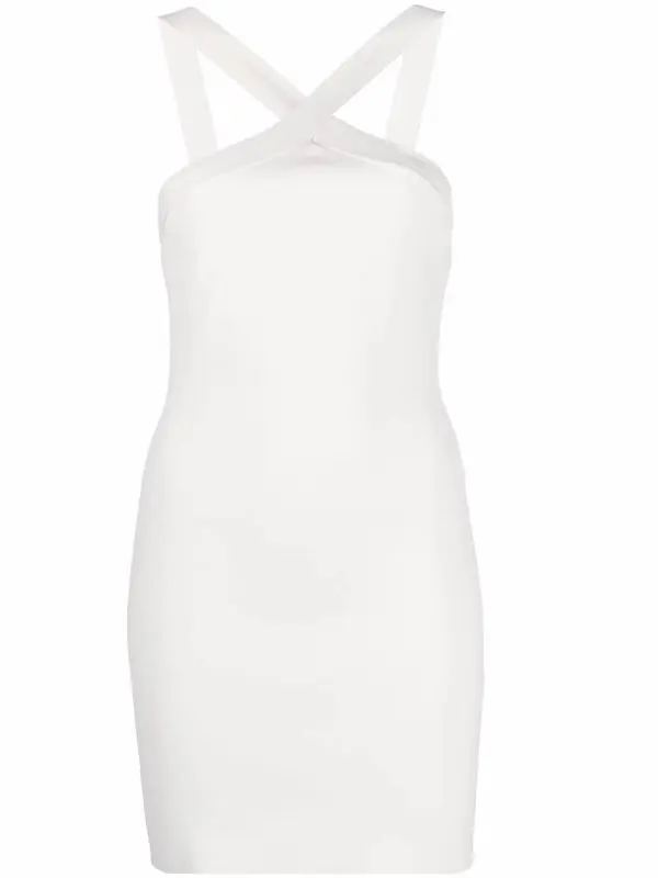 P.a.r.o.s.h Crossover-strap Fitted Mini Dress