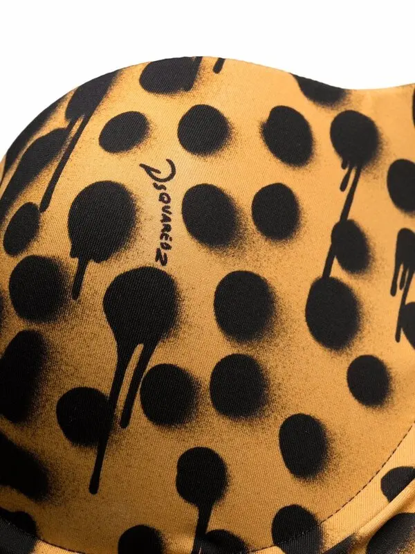 Dsquared2 Leopard Print Bikini Top