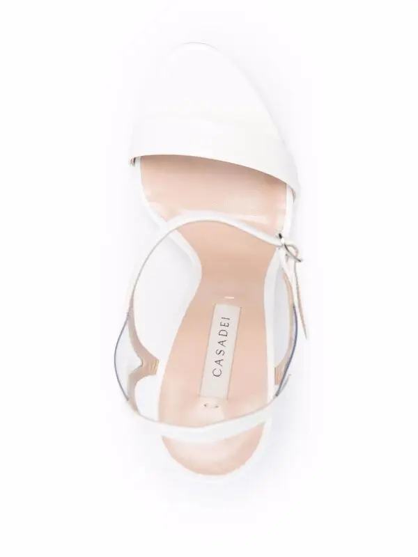 Casadei Open-toe High-heel Sandals - White