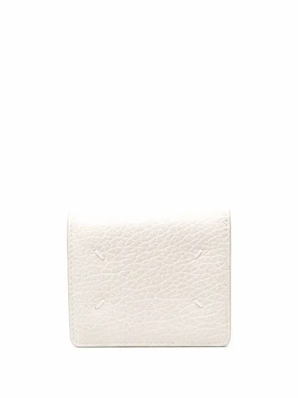 MAISON MARGIELA Four-stitch Leather Bi-fold Wallet - Grey