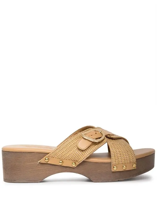 ANCIENT GREEK SANDALS Marilisa Clogs - Brown