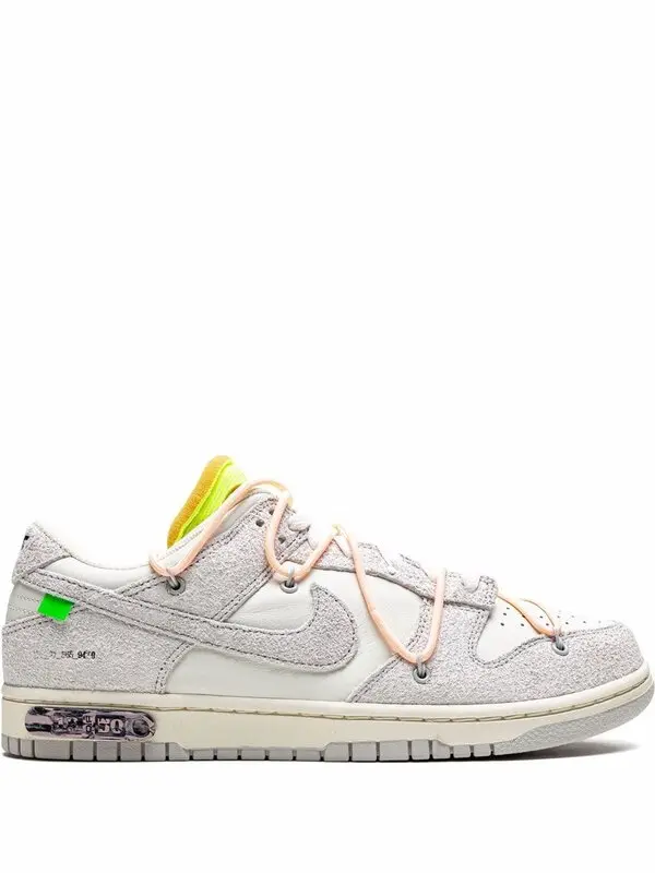 Nike X Off White Dunk Low Lot Sneakers - Neutrals