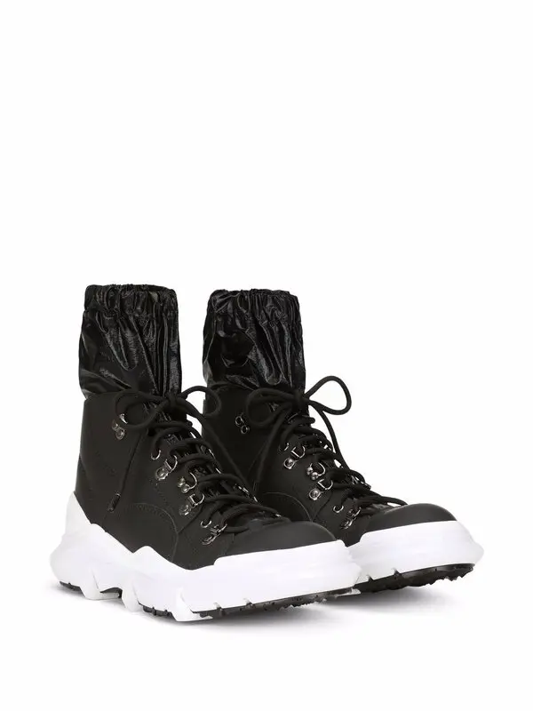 Dolce & Gabbana Elasticated Lace-up Boots