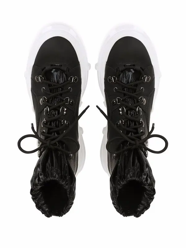 Dolce & Gabbana Elasticated Lace-up Boots