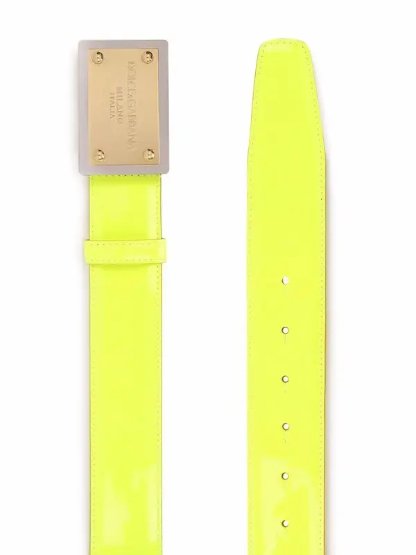 Dolce & Gabbana Logo Plaque Belt
