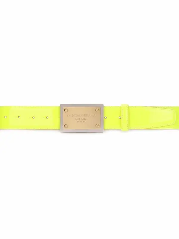 Dolce & Gabbana Logo Plaque Belt