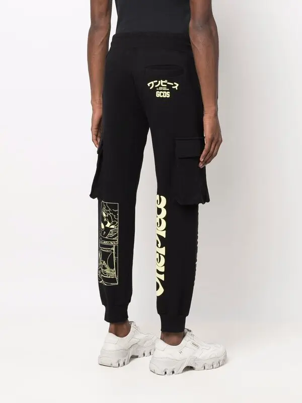 Gcds Graphic-print Cotton Track Pants