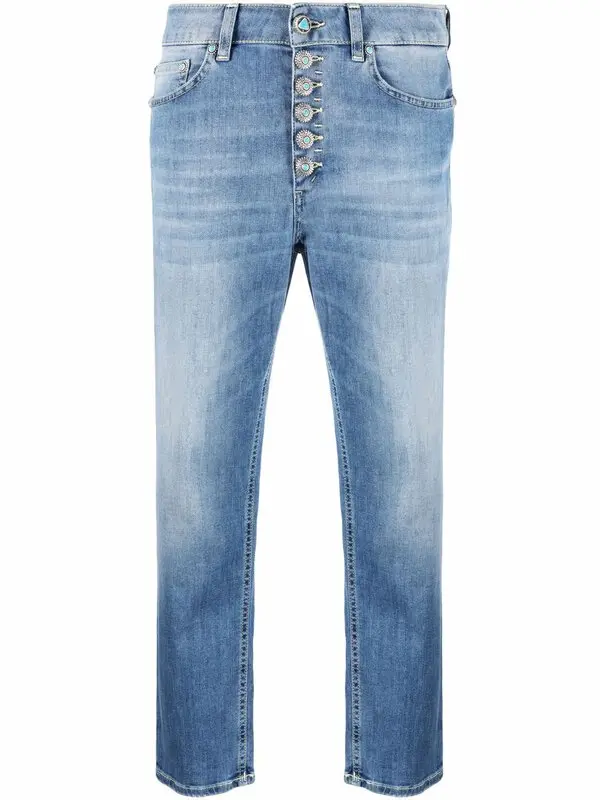 DONDUP Koons Loose-fit Cropped Jeans - Blue