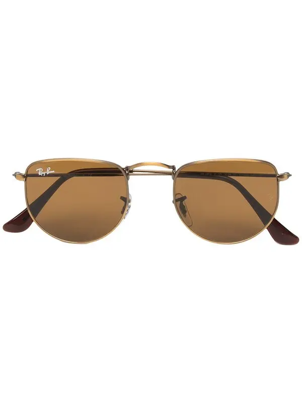 Ray-ban Elon Round-frames Sunglasses - Brown