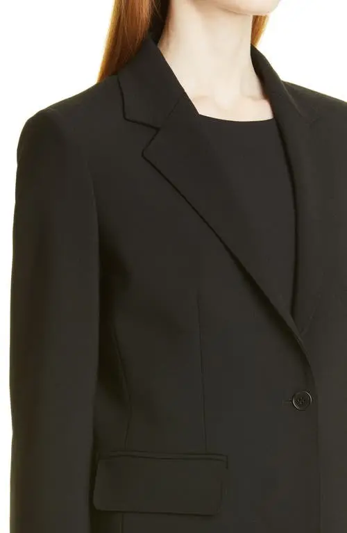 Max Mara Peplum Stretch Wool Jacket