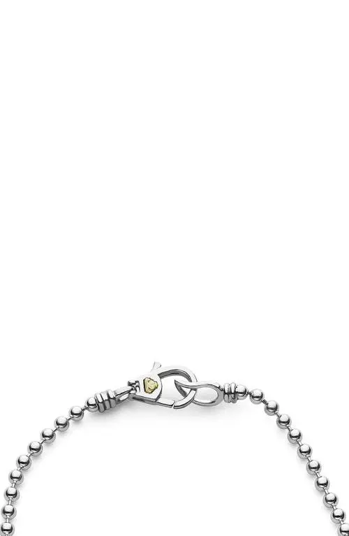 Lagos Caviar Icon Two-tone Bracelet - Silver