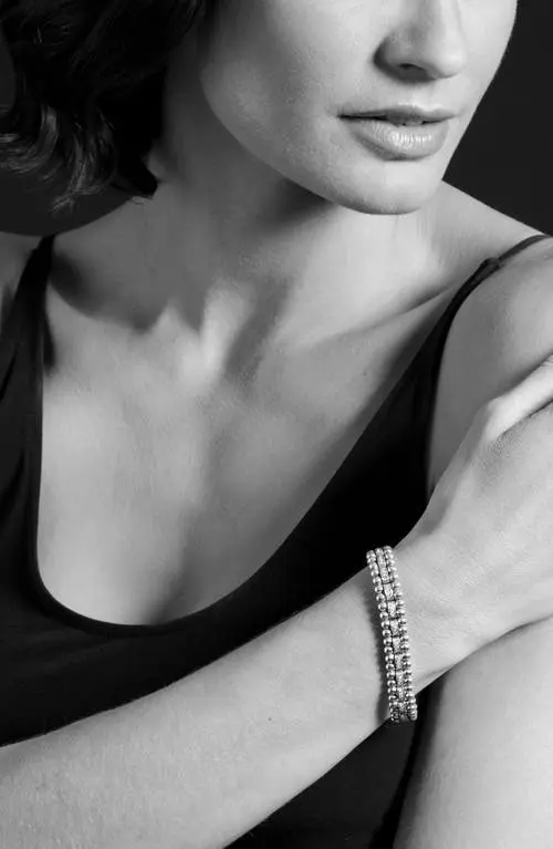 Lagos Caviar Spark Pavé Diamond Bracelet - Silver/diamond