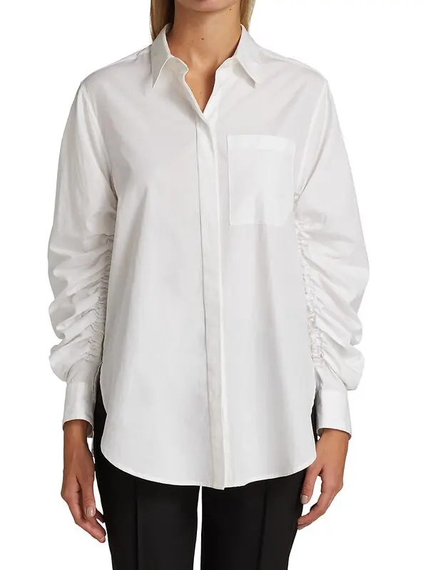 3.1 Phillip Lim Gathered Sleeve Blouse