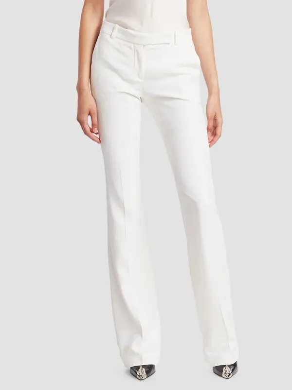 Alexander McQueen Narrow Bootcut Trousers - Ivory
