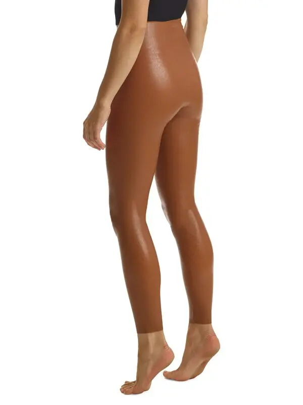 Commando Faux Leather Leggings - Cocoa