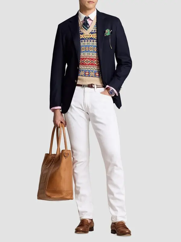 Polo Ralph Lauren The Iconic Doeskin Two-button Blazer - Navy