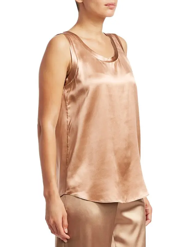 Lafayette 148 New York Reversible Perla Tank - Black