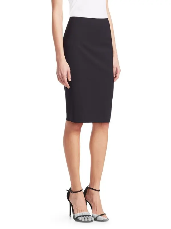 Theory Skinny Stretch-wool Pencil Skirt