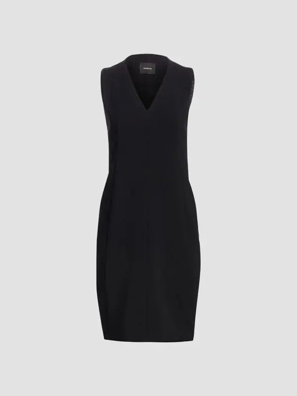 Akris Architecture Collection Double-face Wool Dress