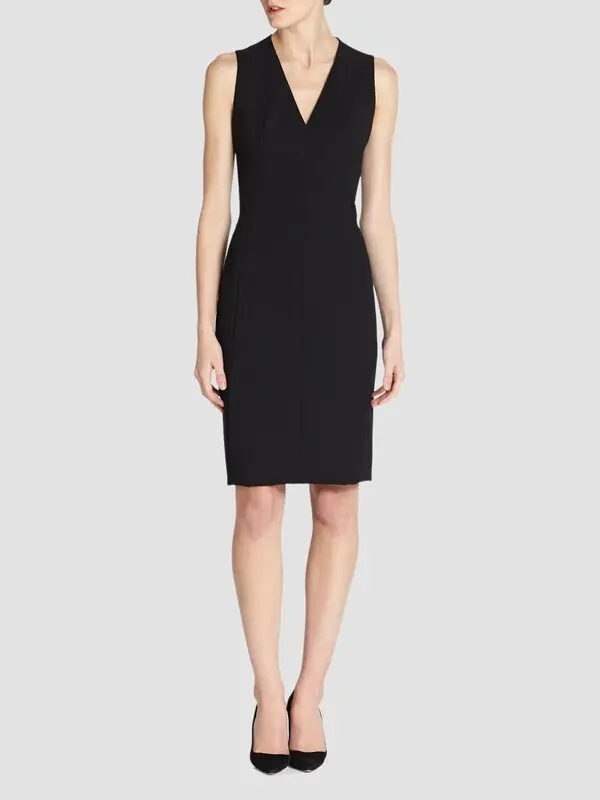 Akris Architecture Collection Double-face Wool Dress