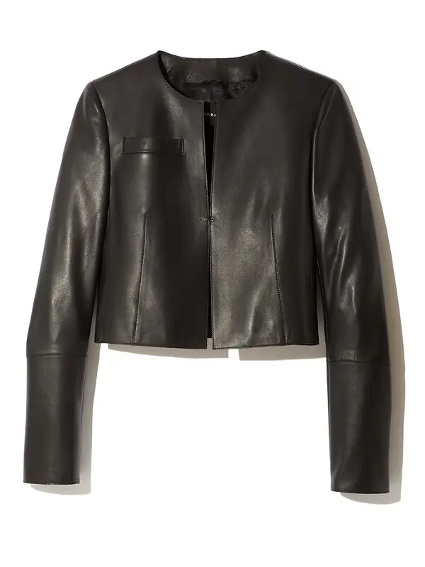 Akris Hasso Leather Jacket - Black