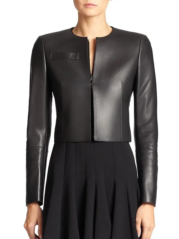 Akris Hasso Leather Jacket - Black