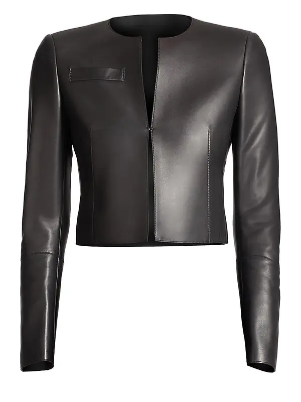 Akris Hasso Leather Jacket - Black