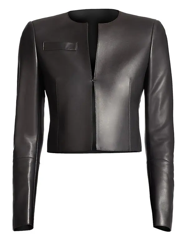 Akris Hasso Leather Jacket - Black