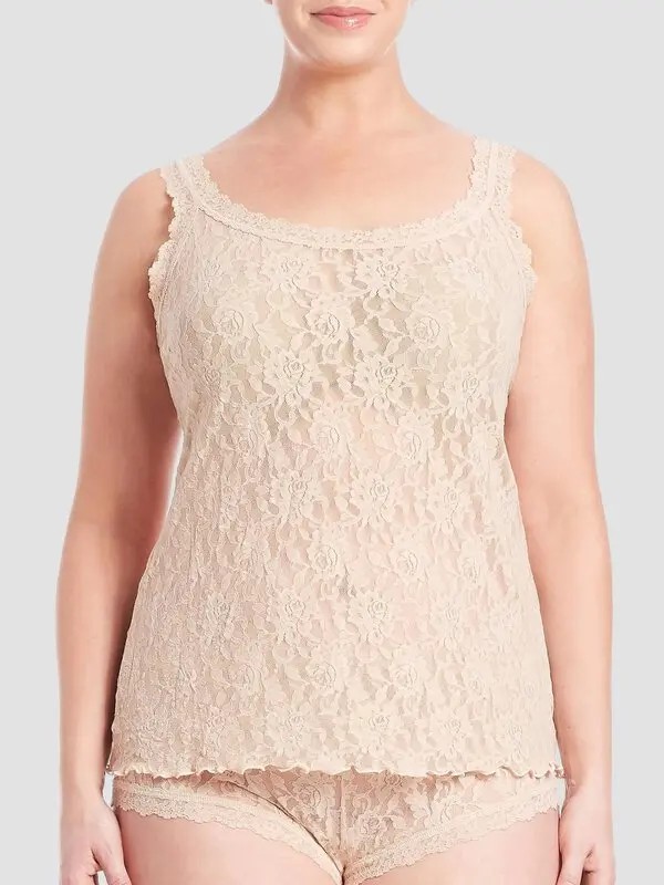 Hanky Panky Plus Signature Lace Camisole - Chai