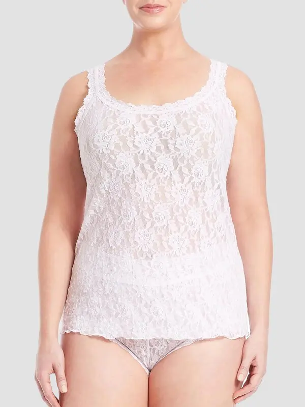 Hanky Panky Plus Signature Lace Camisole - White