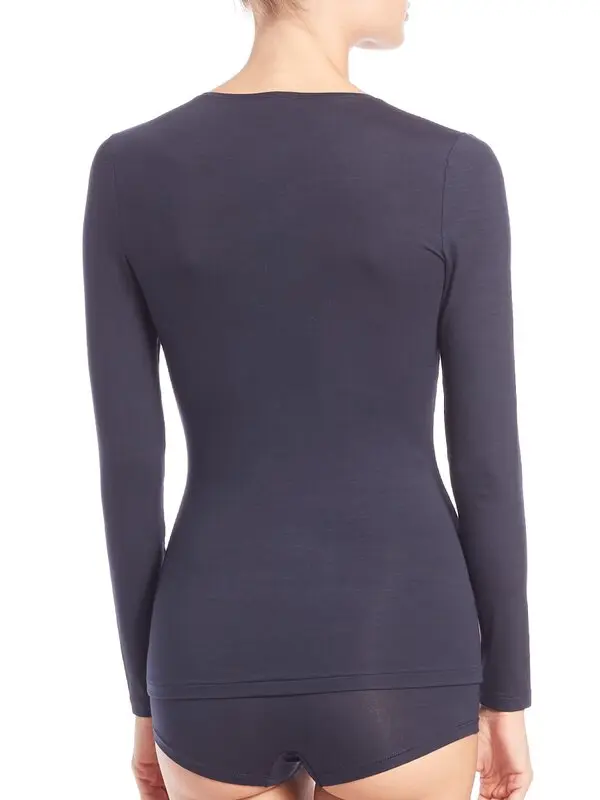 Hanro Soft Touch Long-sleeve Top - White