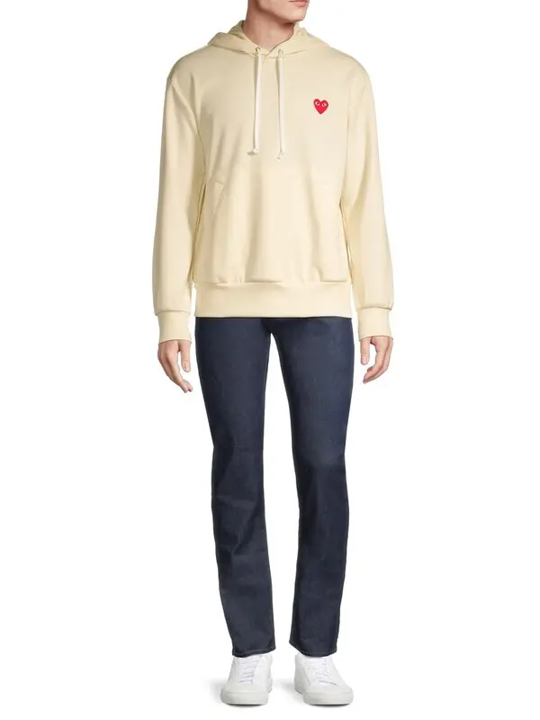Play Comme Des Garcon Embroidered Heart Hoodie