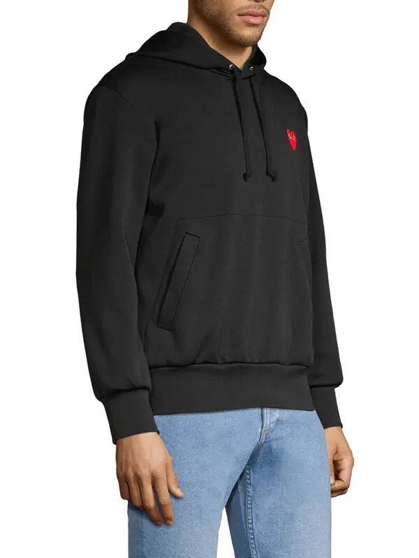 Play Comme Des Garcon Embroidered Heart Hoodie