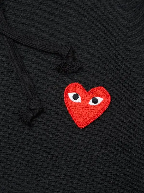 Play Comme Des Garcon Embroidered Heart Hoodie