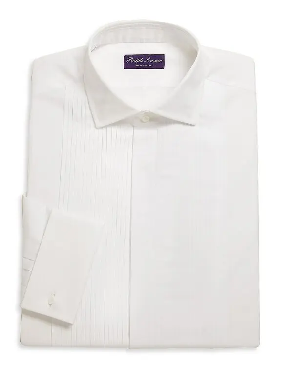 Ralph Lauren Purple Label Regular-fit Cotton Long-sleeve Dress Shirt - White