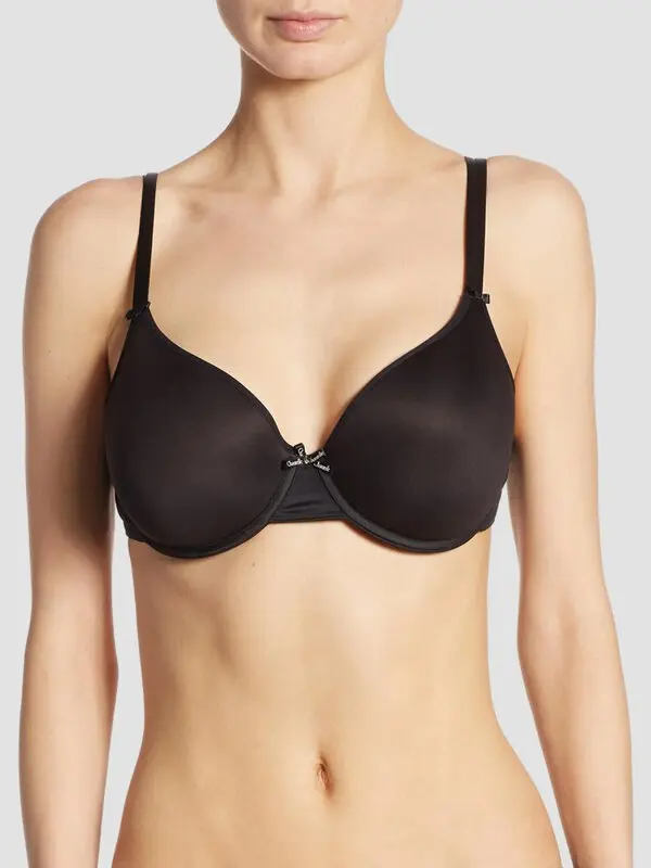 Chantelle Basic Invisible Three-quarter Memory Foam T-shirt Bra - Black